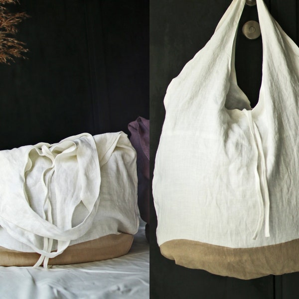 Linen Shoulder Bag - Etsy