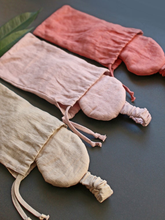 Linen Eye Mask Pouch. Balticbloom - Etsy