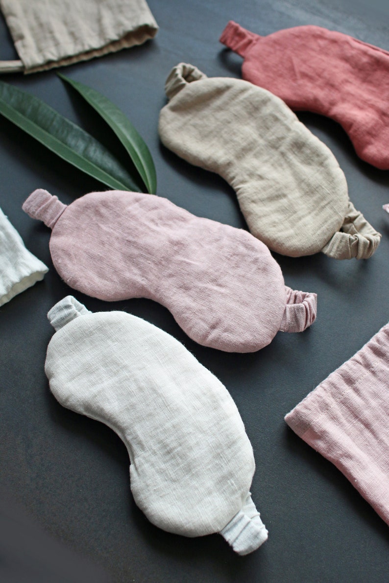 Linen Eye Mask Pouch. Balticbloom - Etsy