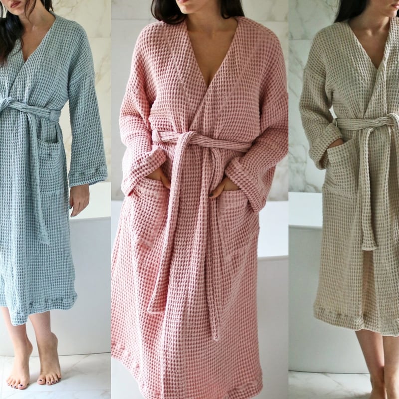 Linen Robe - Etsy