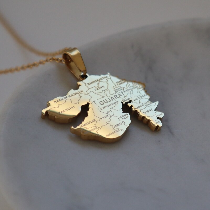 Map Necklace - Etsy