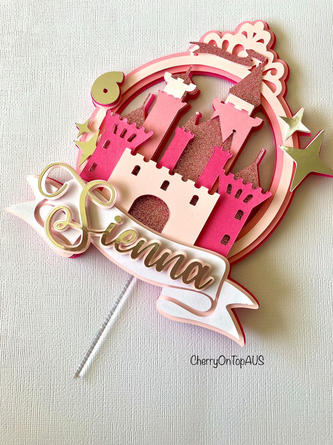 Princess Castle Cake Topper - Etsy