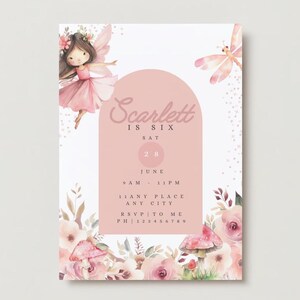 Fairy Enchated Garden Party Invitation Digital Download - Etsy