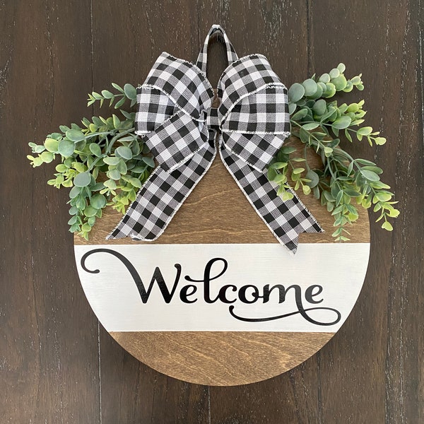 Burlap Welcome Sign - Etsy