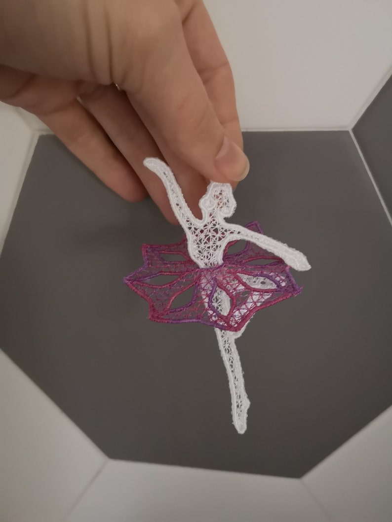 BALLERINA FSL Machine Embroidery Design 2 Patterns PES Ballerina Fsl ...
