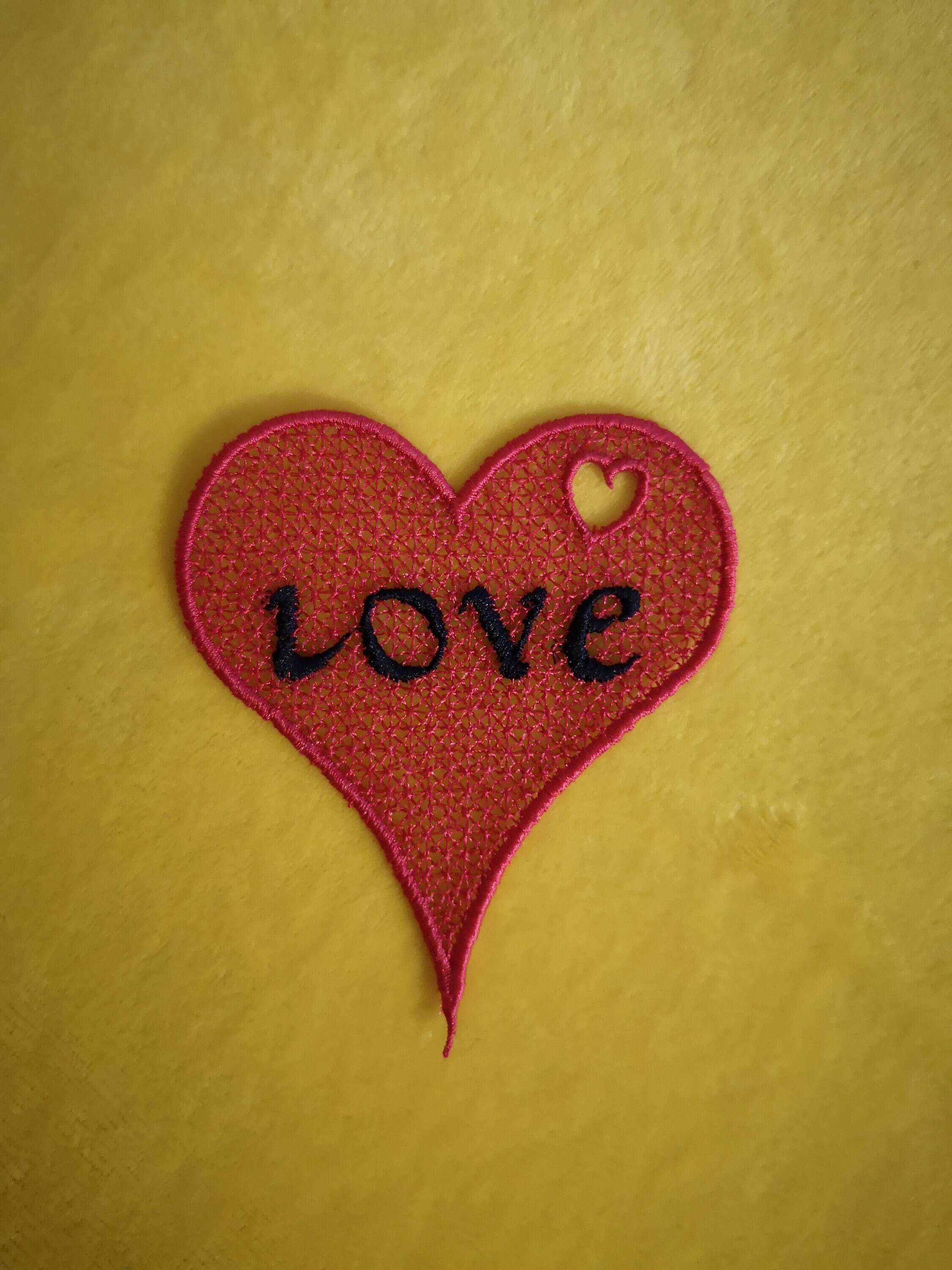 FSL Heart Embroidery Design 4x4hoop Free Standing Lace Valentine's Day ...