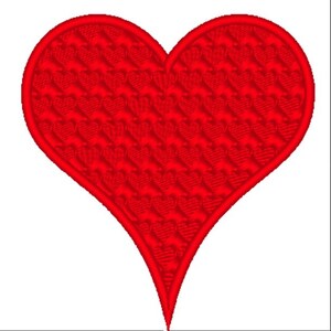 4 Heart Embroidery Design File Machine Embroidery 4x4hoop Valentine's ...