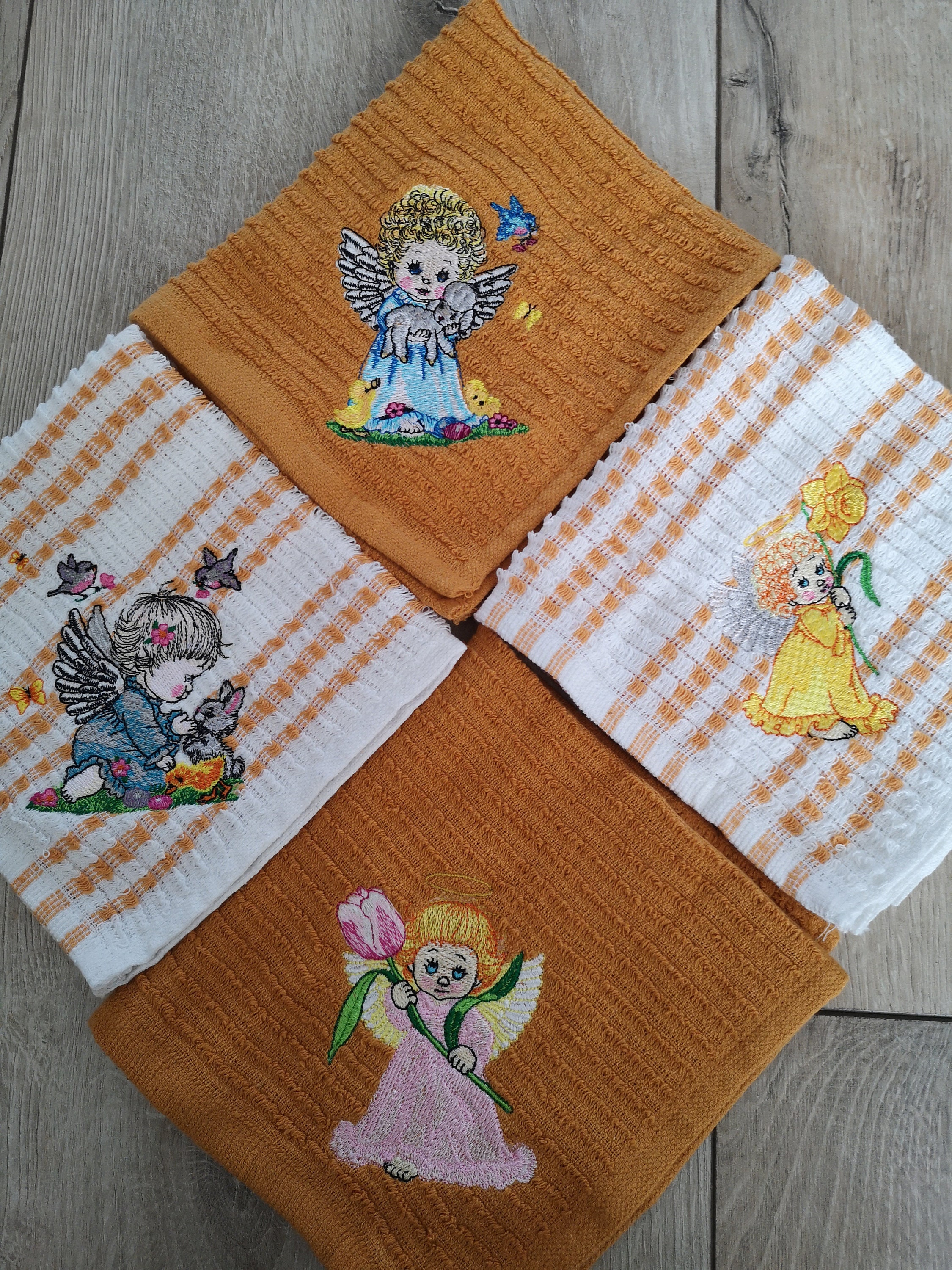 4 Designs ANGELS Embroidery Design 4x4 PES Easter Pasen Easter Angels ...