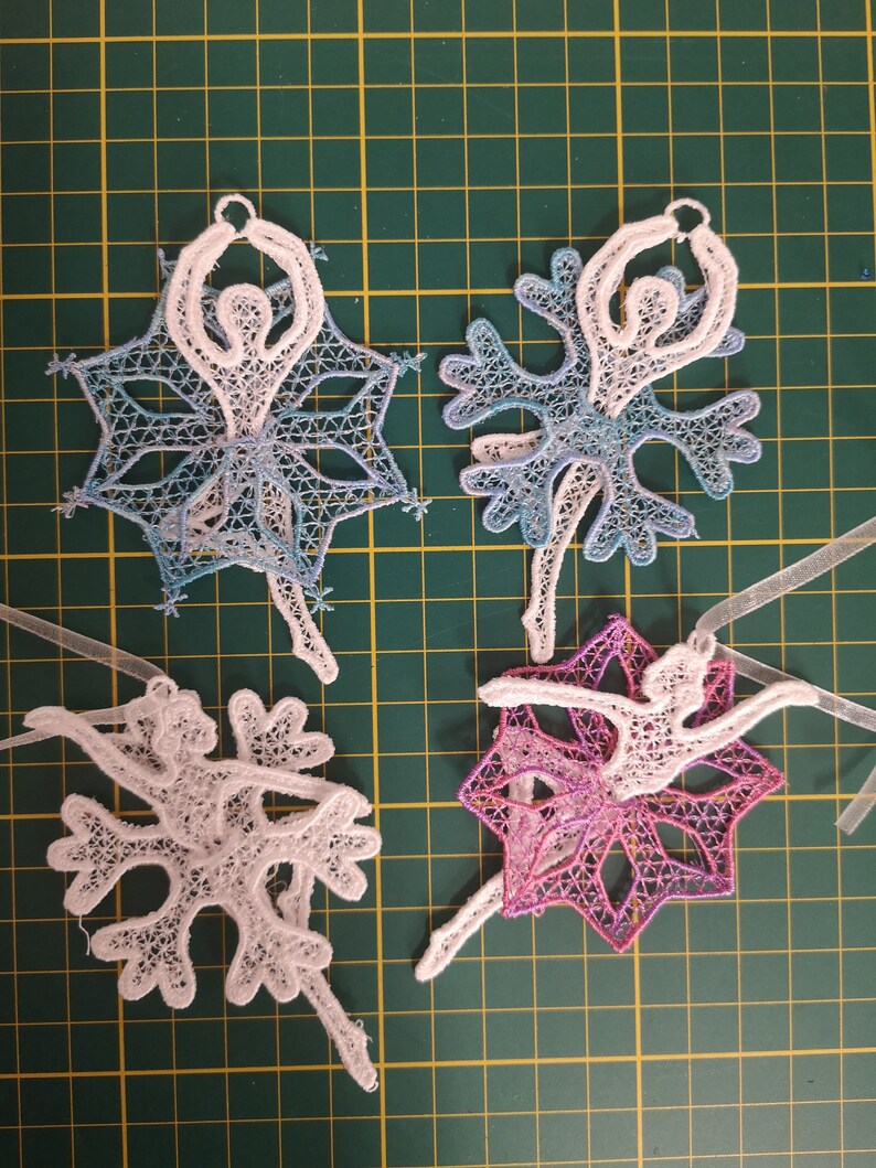BALLERINA FSL Machine Embroidery Design 2 Patterns PES Ballerina Fsl ...