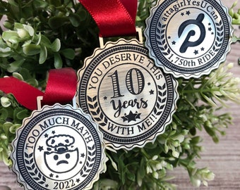 Medallion Engraving Engraving Personalizing Medallion Engraved - Etsy