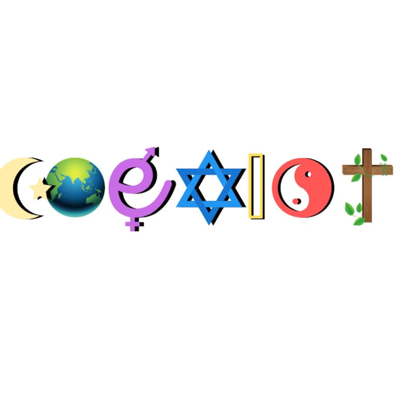 Coexist Sticker - Etsy