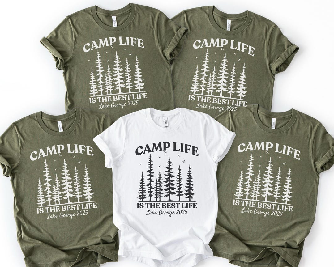 Custom Camping Crew T-shirt: Family Camp Trip Tee, Matching Girls ...