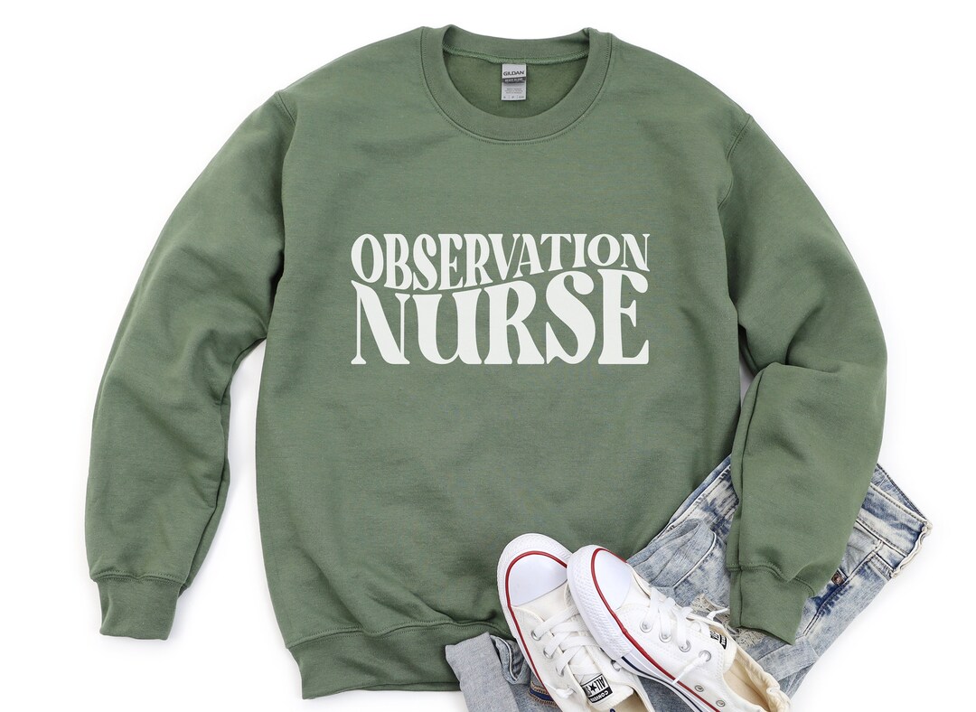 Retro Observation Nurse Sweatshirt, OBS Nurse Sweater, Gift for ...
