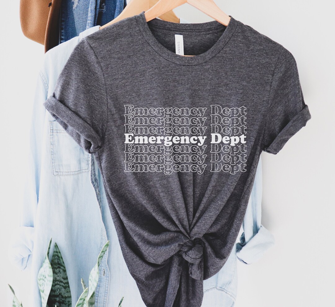 Retro Emergency Department Shirt, Emergency Room Tech Gift, ER Nurse ...