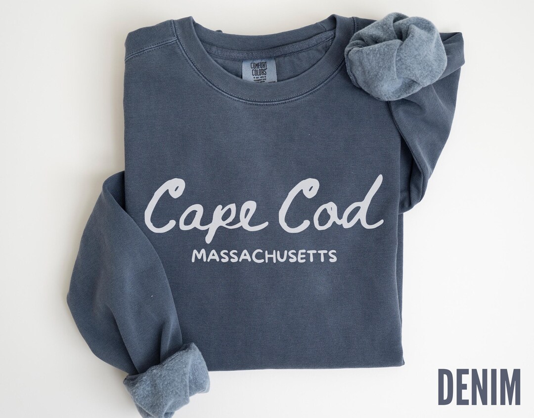 Comfort Colors Cape Cod Sweatshirt Minimalist Sweater Massachusetts ...