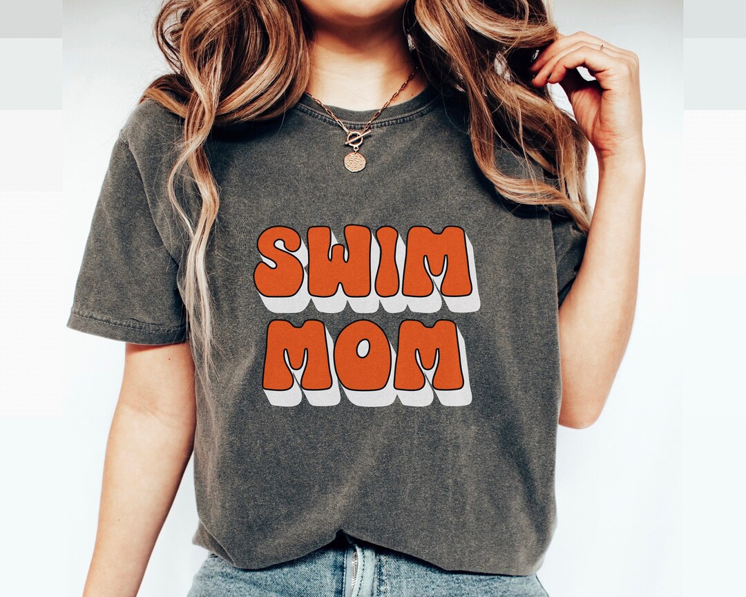 Comfort Colors Retro Swim Mom Shirt, Swim Meet Shirt for Mom, Gift for ...