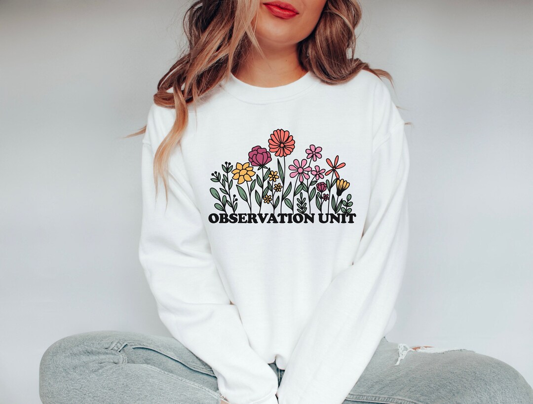 Retro Observation Unit Sweatshirt, OBS Nurse Sweater Gift for ...