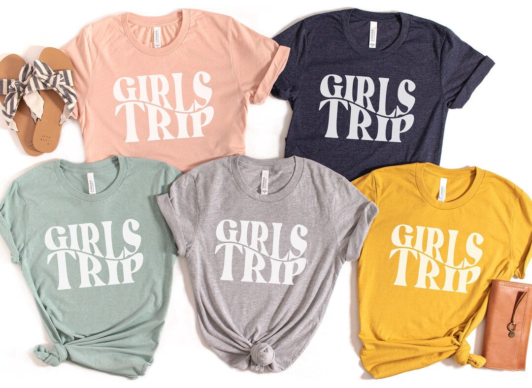 Girls Trip Shirts Custom Location Girls Trip Best Friend Shirt Girls Weekend Tshirt Matching ...