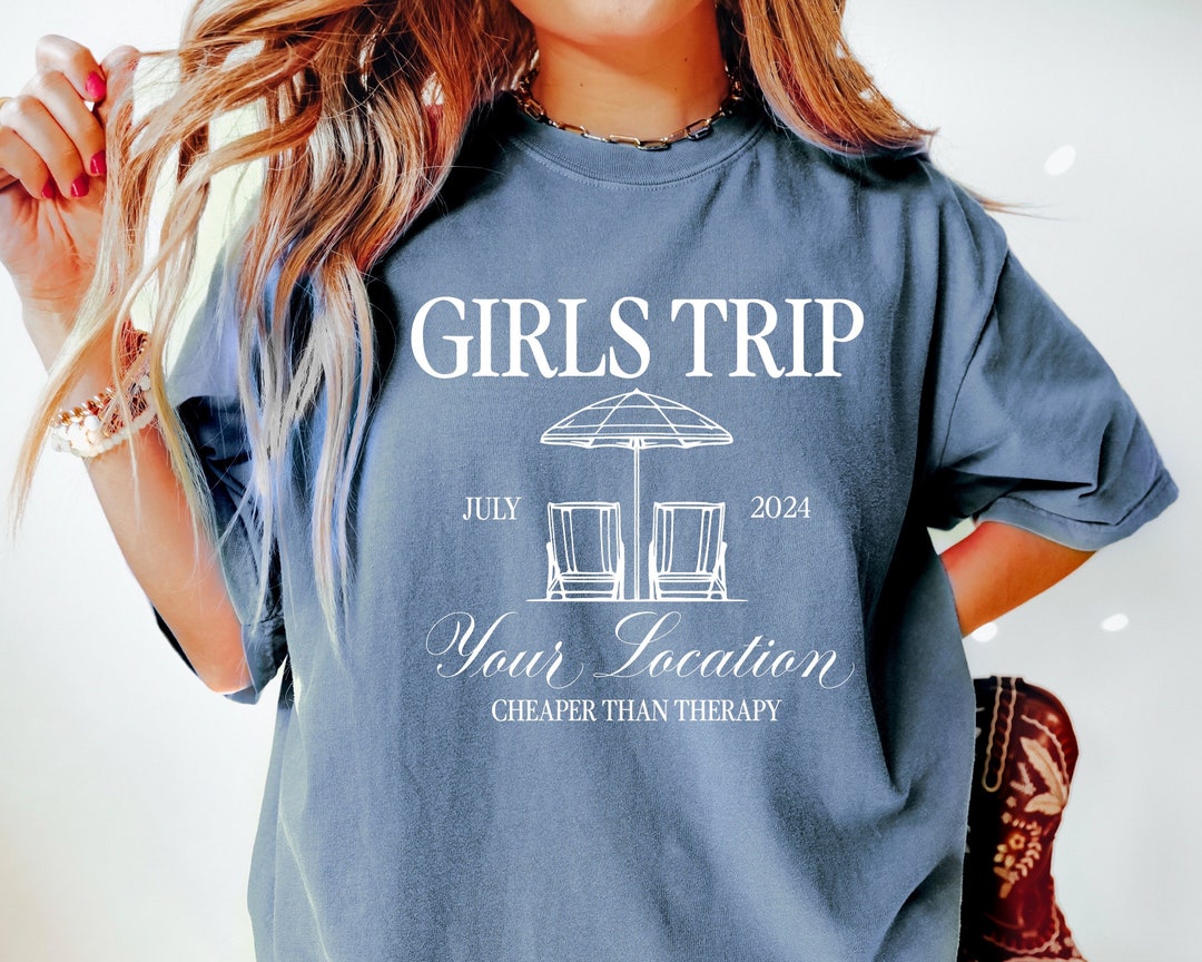 Custom Girls Trip Shirts Comfort Colors, Matching Girls Vacation Tshirt ...