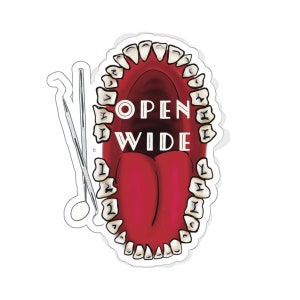 Dentist Sticker Dental Hygienist Sticker, Dentist Gift, Teeth Sticker ...