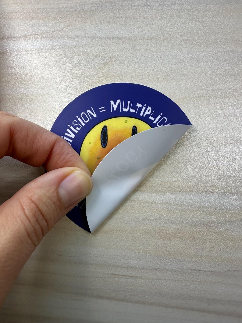 Funny Cell Biology Vinyl Sticker: Cell Division Joke, Smiley Face Decal ...
