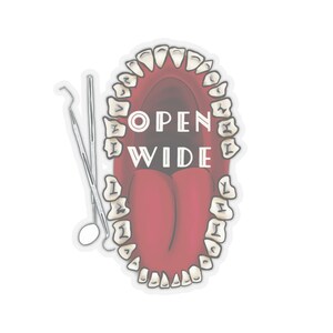 Dentist Sticker Dental Hygienist Sticker, Dentist Gift, Teeth Sticker ...