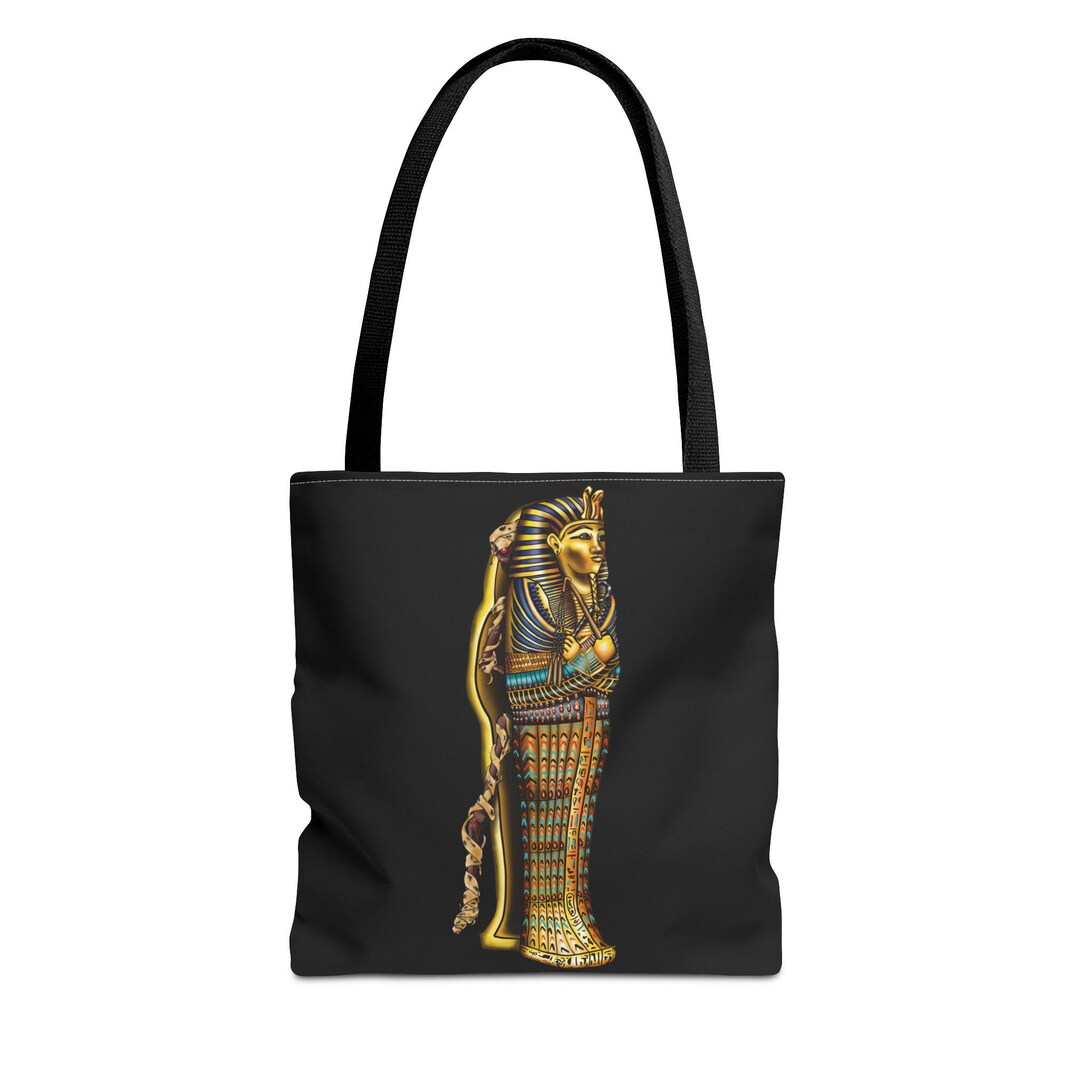 King Tut Mummy Sarcophagus Tote Bag, Egyptian Archaeology - Etsy