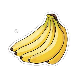 Banana Sticker Plant Based Gift, Vegetarian Sticker, Fruit Sticker ...