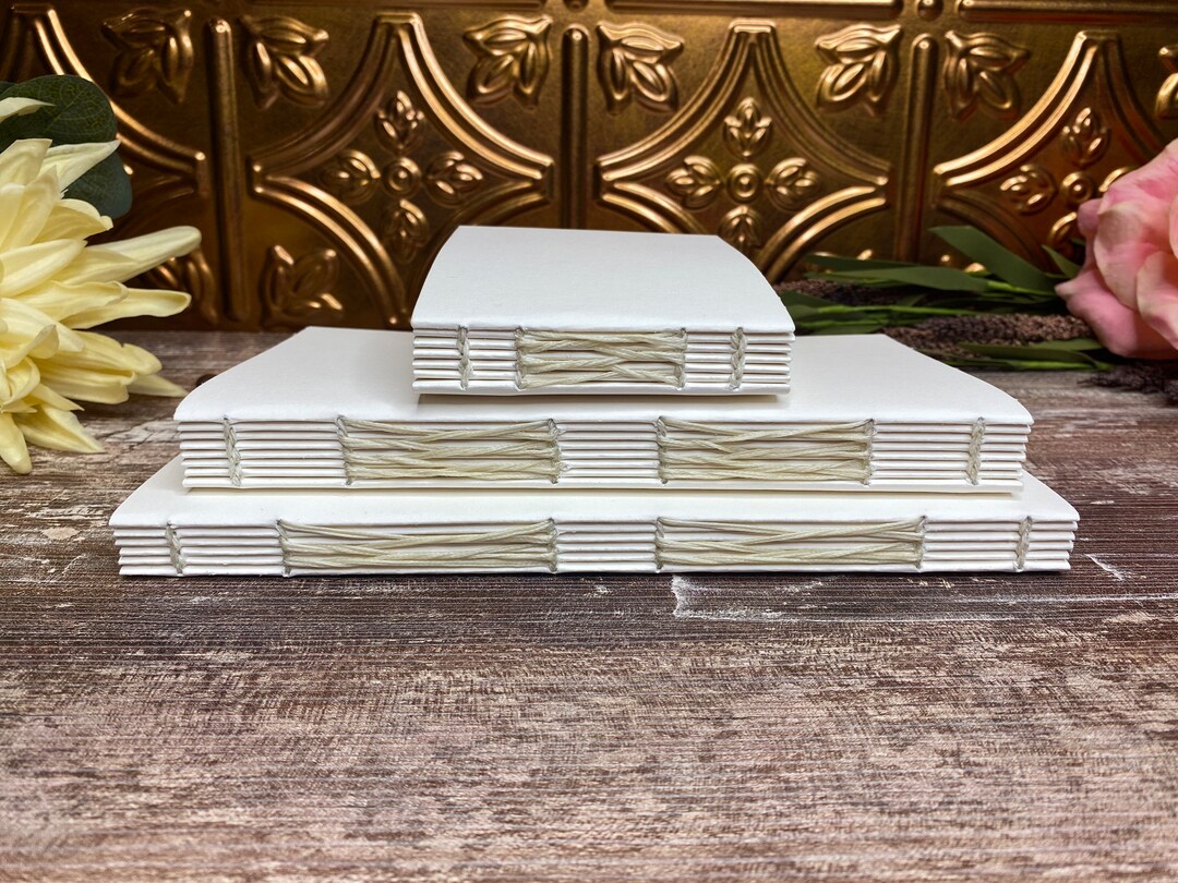 Handmade Watercolor Sketchbook, Art Journal, Ivory Guest Book, Gift for ...