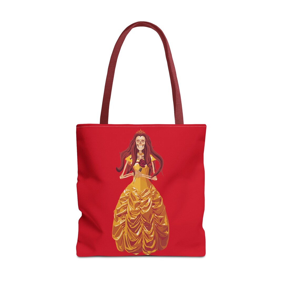 Belle Tote Bag, Beauty and the Beast Bag, Skeleton Princess Belle, Goth ...