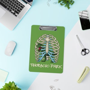 Thoracic Park Clipboard T-rex in Thorax Joke, Anatomy, Physiology ...