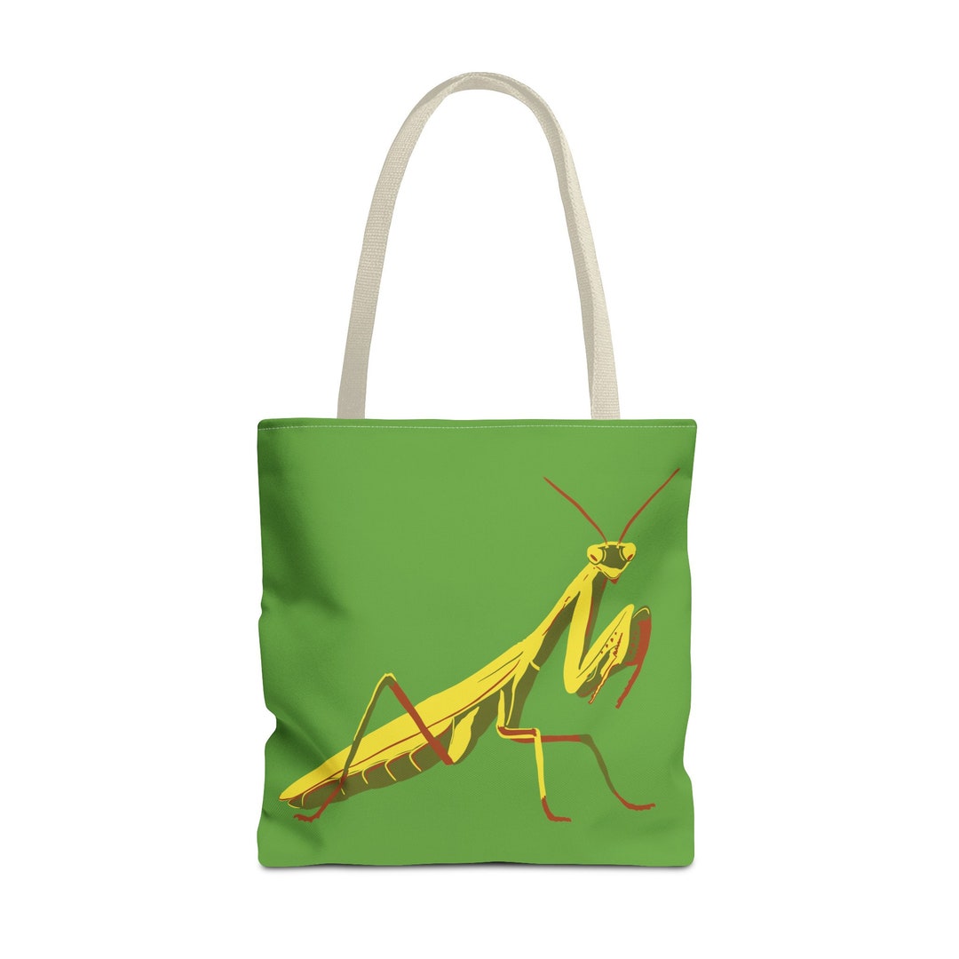 Praying Mantis Tote Bag, Etymology Bag, Insect Bag, Bug Bag, Praying ...