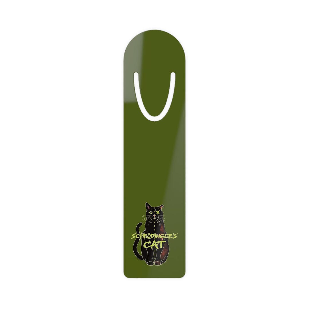 Physics Gift Schrödinger's Cat Meme Bookmark - Einstein, Dead Cat ...