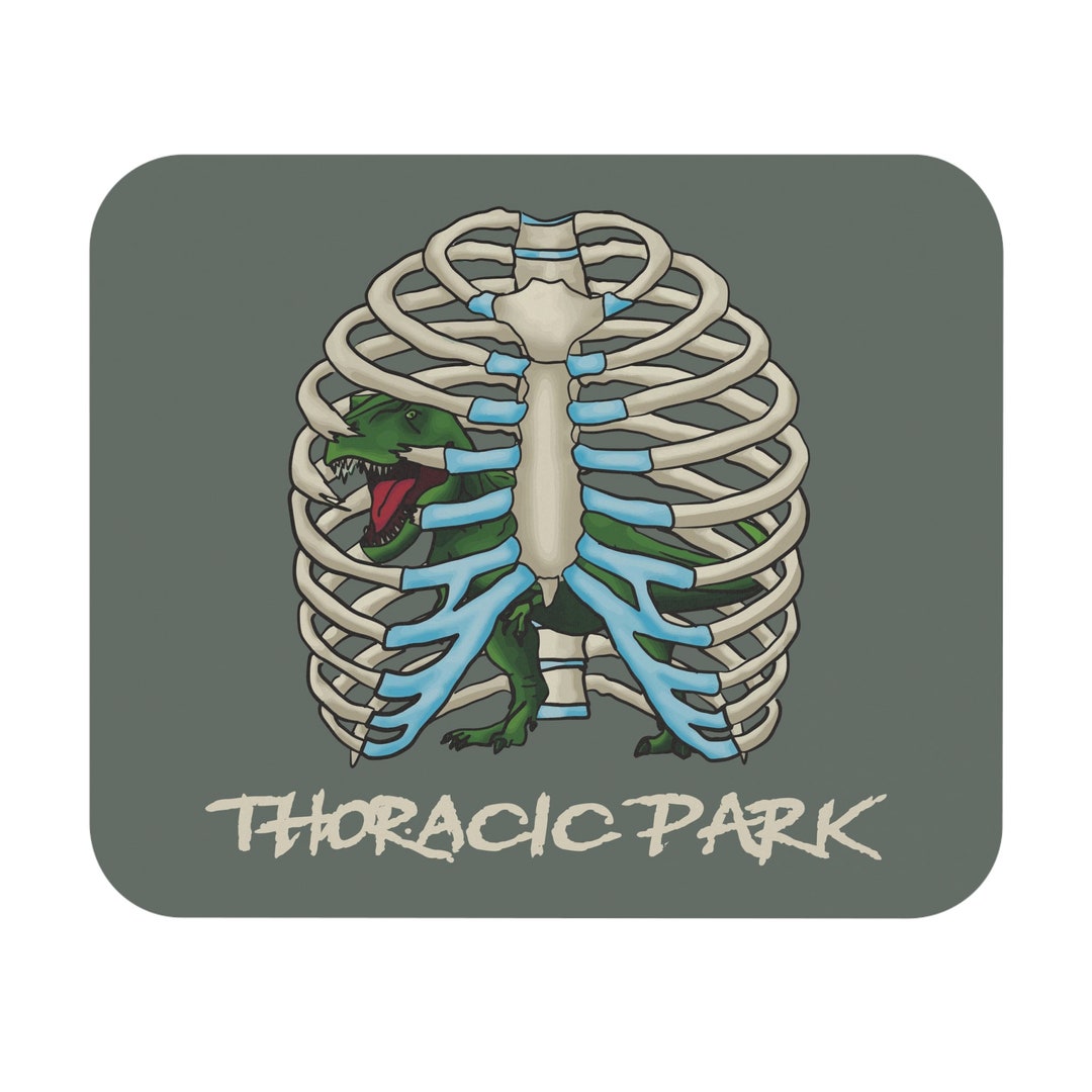Thoracic Park Mouse Pad T-rex in Thorax Joke, Anatomy and Physiology ...