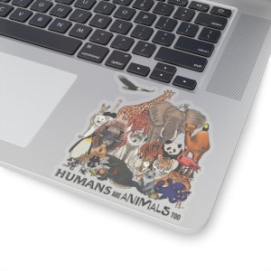 Humans Are Animals Too Vinyl Sticker Biology Gift, Science, Evolution ...