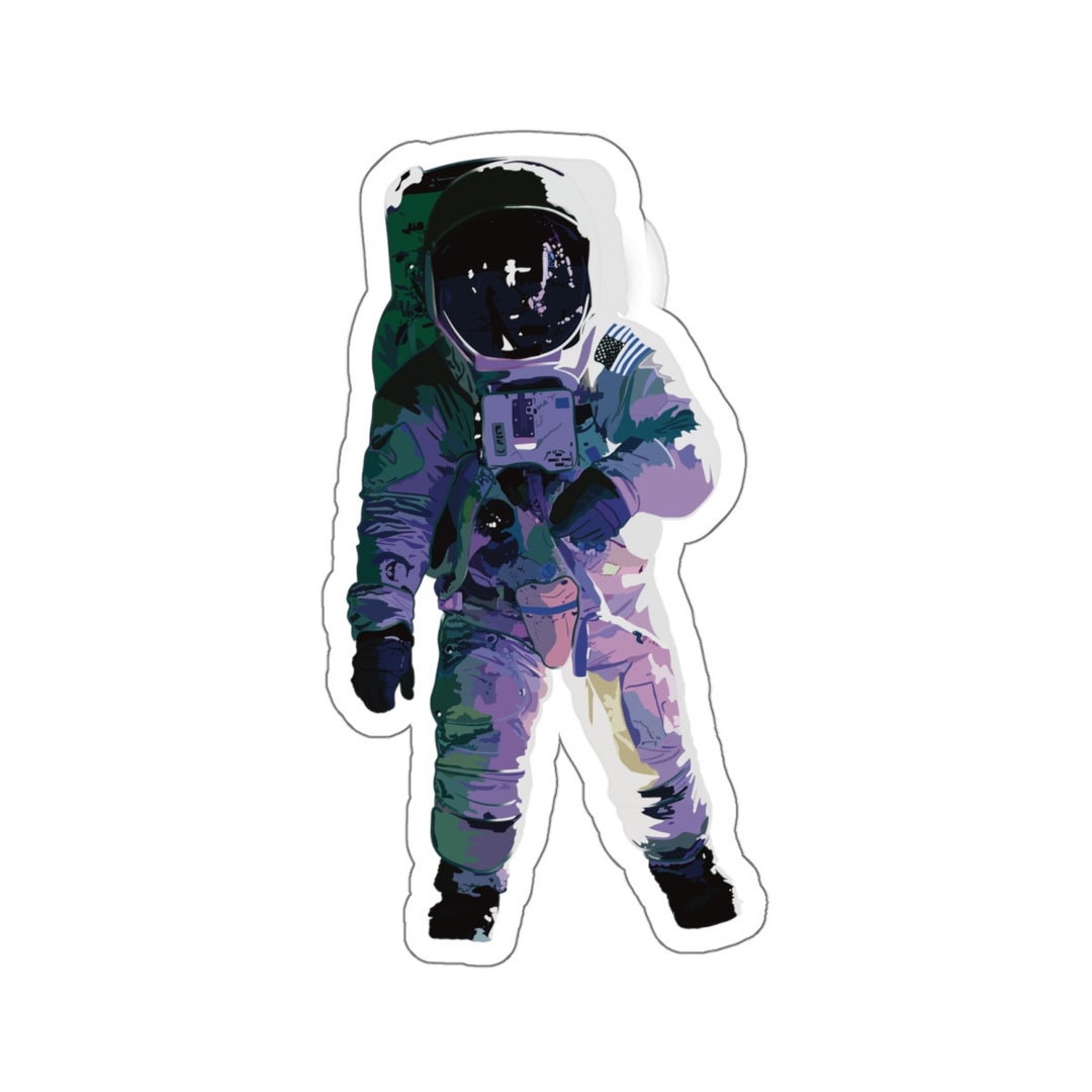 Astronaut Sticker, Apollo 11 Sticker, NASA, Buzz Aldrin, Moon Landing ...