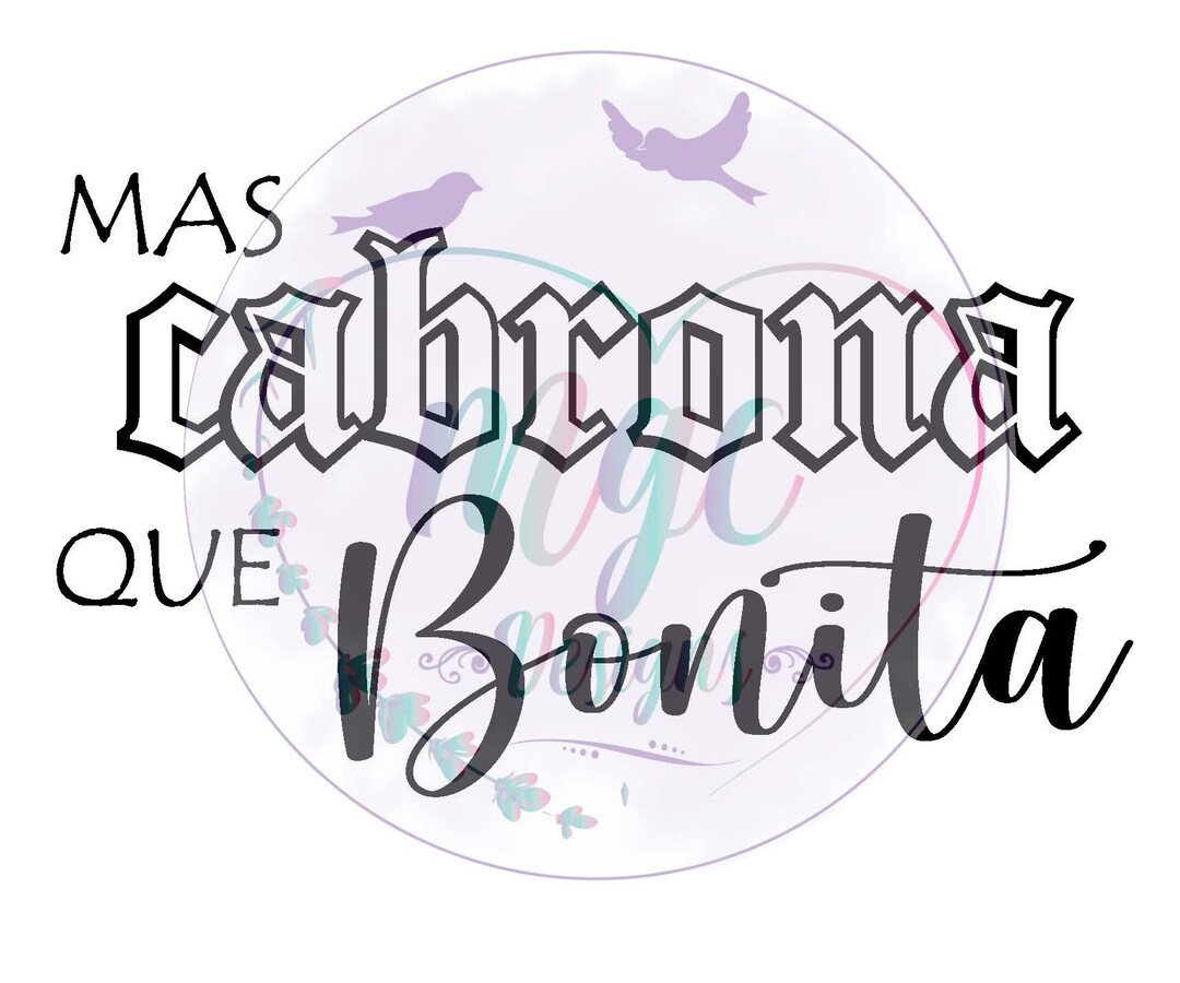 Mas Cabrona Que Bonita PNG - Etsy