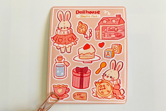 Doll House Sticker Sheet - Etsy