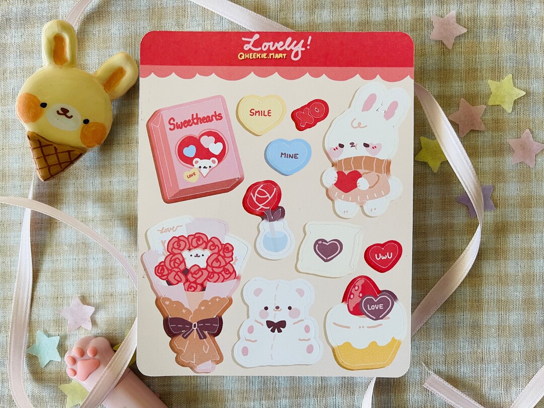 Lovely Sticker Sheet - Etsy