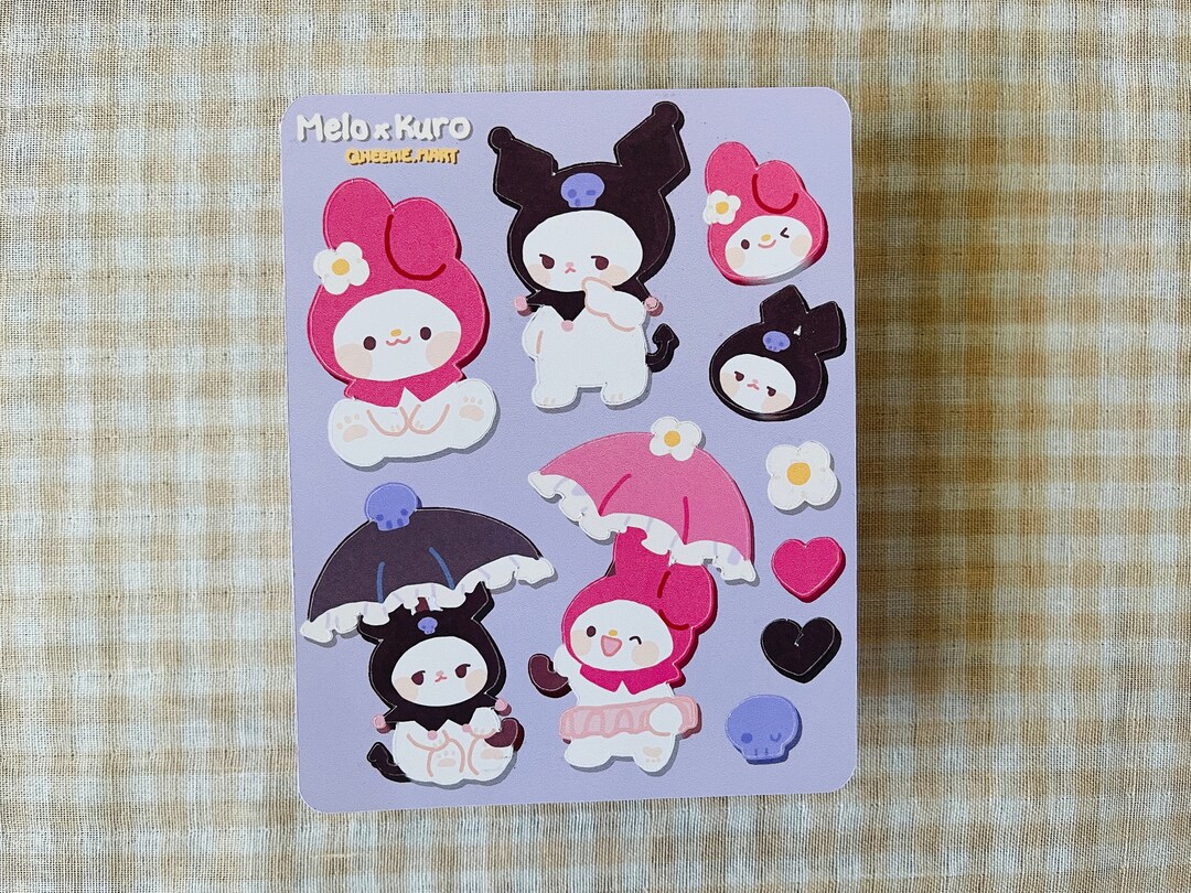Melo X Kuro Sticker Sheet - Etsy
