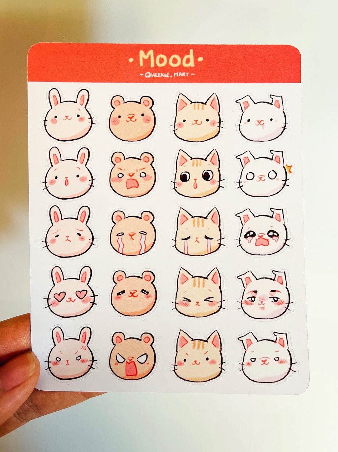 Mood Sticker Sheet - Etsy