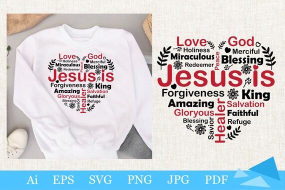 Jesus Word Art SVG Bible Quotes SVG - Etsy