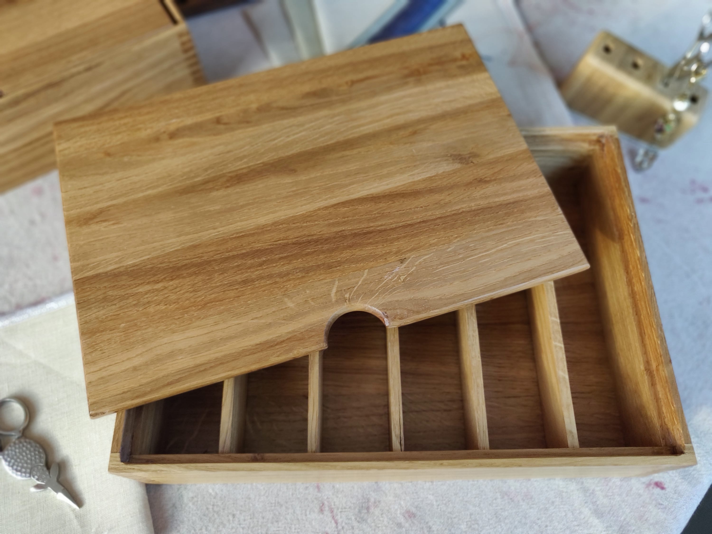 Oak Floss Bobbins Organizer Sewing Thread Organizer - Etsy