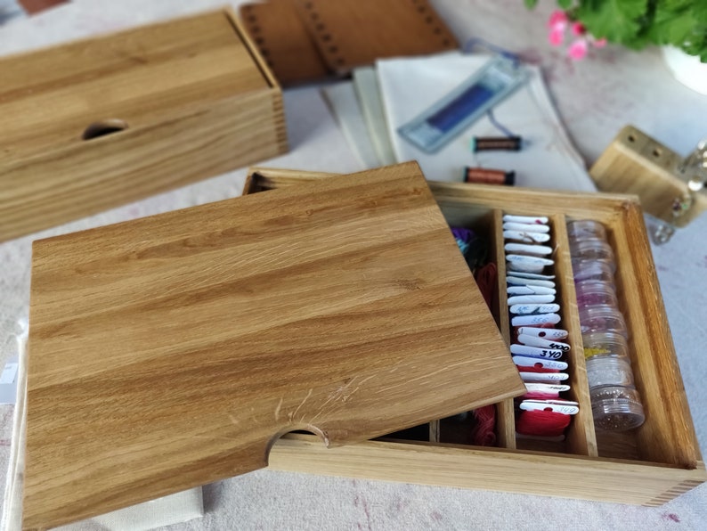 Oak Floss Bobbins Organizer Sewing Thread Organizer - Etsy