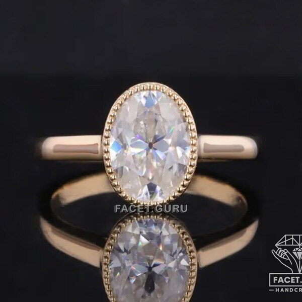 Milgrain Bezel Ring - Etsy