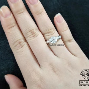 Bead and Bright Set Tapered Designer Anniversary Ring - Etsy