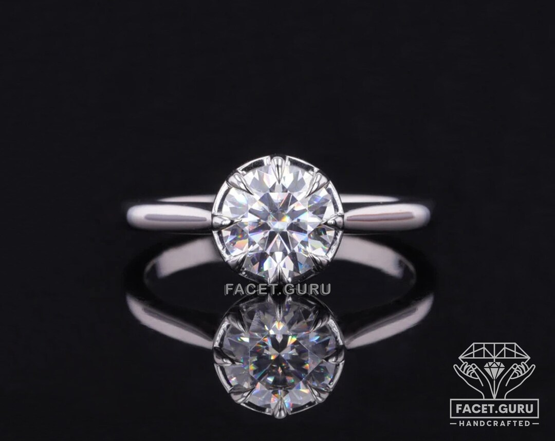 Georgian Cut Down Collet Setting Engagement Ring, Amazing Anniversary ...