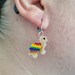 Pride Turtle Bisexual Flag Beaded Earrings, Stitch Markers, LGBTQ+ ...