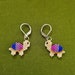 Pride Turtle Bisexual Flag Beaded Earrings, Stitch Markers, LGBTQ+ ...