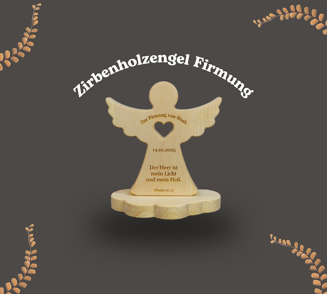 Personalized Confirmation Gift With Name & Psalm – Handmade Pine Wood ...